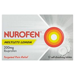 Nurofen Meltlets Lemon 200mg - 12 self-dissolving tablets | Reach ...