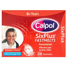 Calpol Six Plus Fast Melts Strawberry Flavour | 24 Tablets | Reach ...